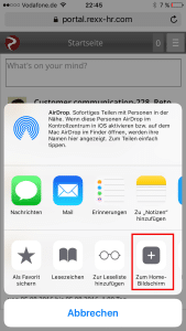 Rexx HR als App für iOs oder Android
